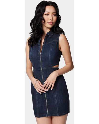 Denim Cut Out Dresses for Women - Up to 75% off | Lyst