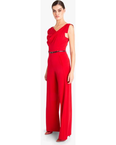 Red Black Halo Jumpsuits and rompers for Women | Lyst