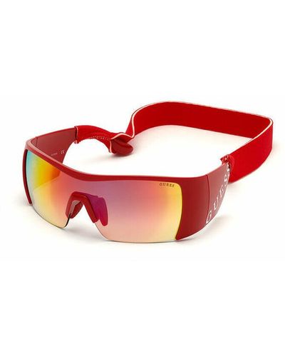 Red Guess Sunglasses for Women | Lyst