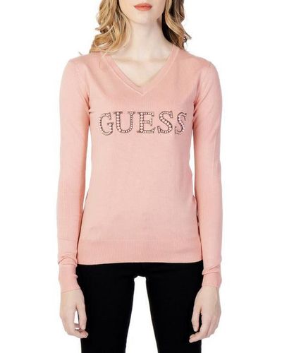 Pink Guess Sweaters and knitwear for Women | Lyst