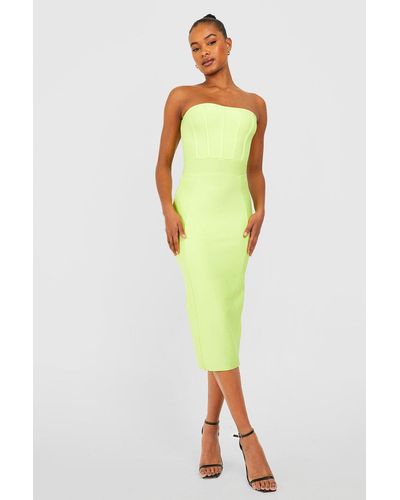 Yellow Corset Dresses for Women - Up to 71% off | Lyst