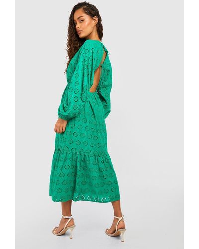 Green Cut Out Dress for Women - Up to 78% off | Lyst