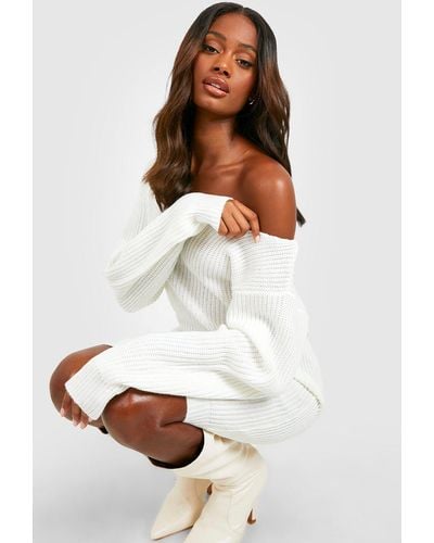 Boat Neck Sweater Dresses for Women - Up to 60% off | Lyst