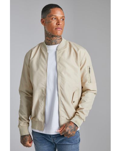Natural BoohooMAN Jackets for Men | Lyst