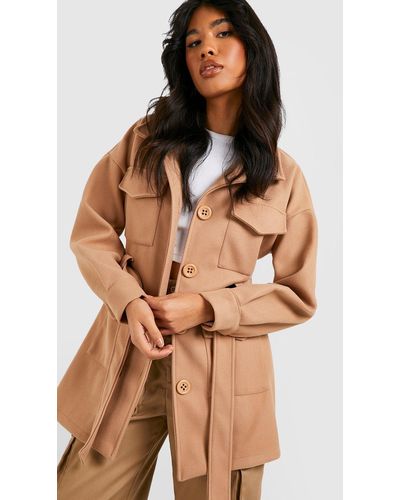 Belted Shacket Jackets for Women - Up to 77% off | Lyst