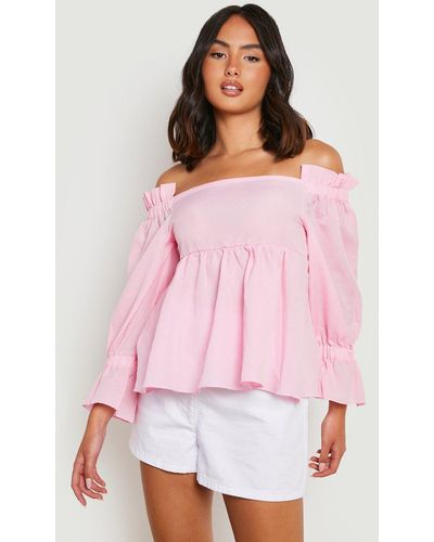 Boohoo Long-sleeved tops for Women | Online Sale up to 90% off | Lyst