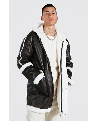 Brown BoohooMAN Jackets for Men | Lyst