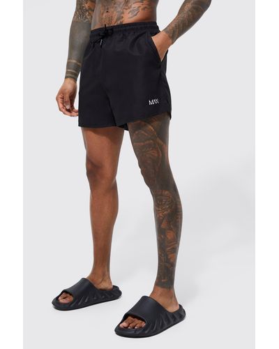 Black BoohooMAN Beachwear for Men | Lyst