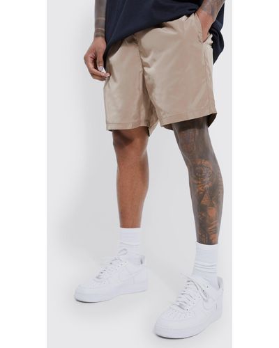 Natural BoohooMAN Shorts for Men | Lyst