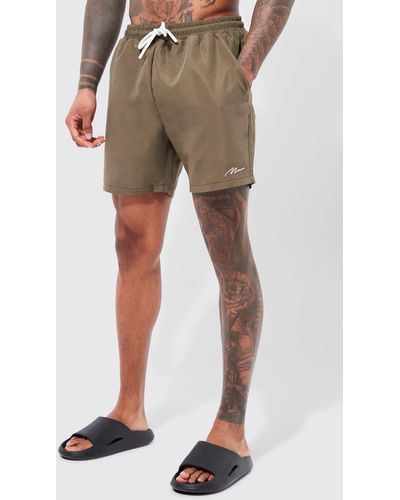Natural BoohooMAN Beachwear for Men | Lyst