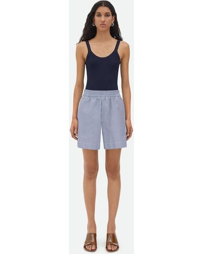 Blue Bottega Veneta Shorts for Women | Lyst