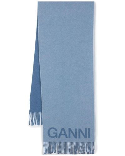Blue Ganni Scarves and mufflers for Women | Lyst