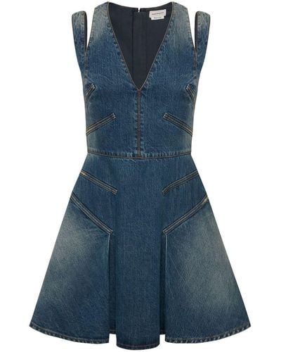 Denim Cut Out Dresses for Women - Up to 70% off | Lyst