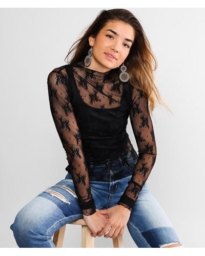 Free People Lace Layering Tops for Women - Up to 74% off | Lyst