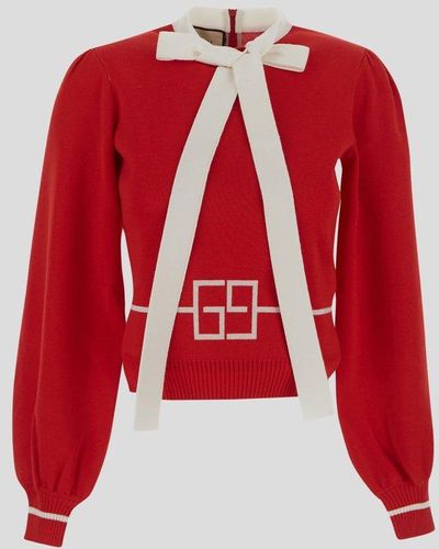 Red Gucci Sweaters and knitwear for Women | Lyst