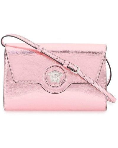 Pink Versace Shoulder bags for Women | Lyst