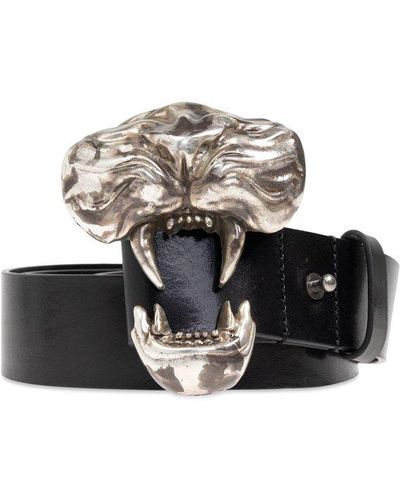 Black DIESEL Belts for Men | Lyst