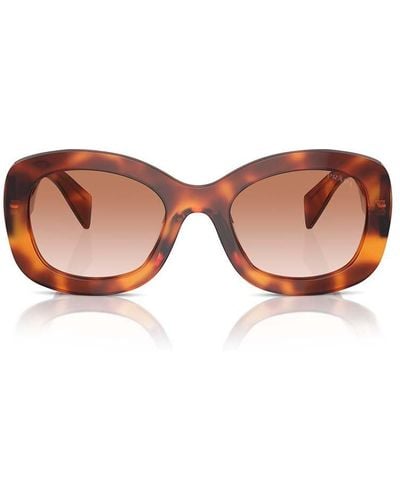 Prada Oval Sunglasses for Women - Up to 35% off | Lyst