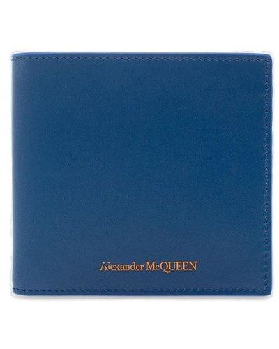 Blue Alexander McQueen Wallets and cardholders for Men | Lyst