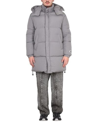 Gray DIESEL Coats for Men | Lyst