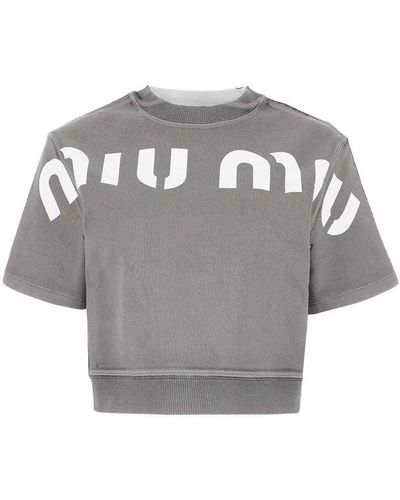 Gray Miu Miu Clothing For Women Lyst