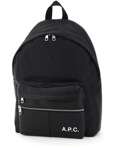 Black A.P.C. Backpacks for Men | Lyst