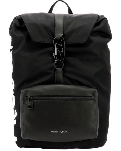 Black Alexander McQueen Backpacks for Men | Lyst