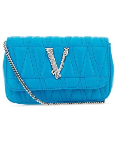 Blue Versace Shoulder bags for Women | Lyst