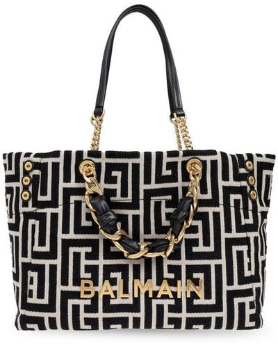 Black Balmain Tote bags for Women | Lyst