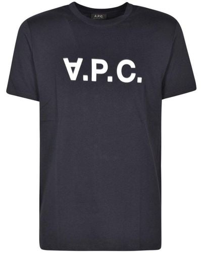 Blue A.P.C. T-shirts for Men | Lyst