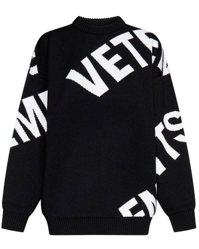 Black Vetements Sweaters and knitwear for Women | Lyst