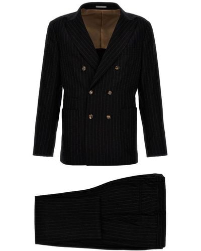 Black Brunello Cucinelli Suits for Men | Lyst