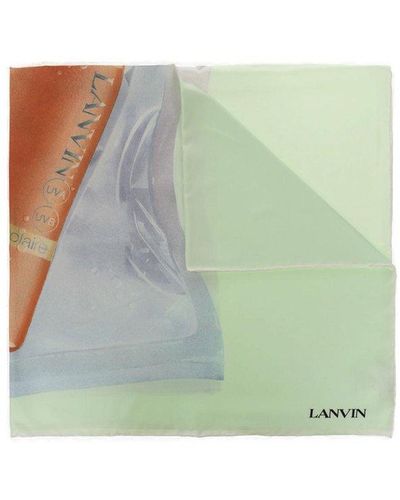 Green Lanvin Scarves and mufflers for Women | Lyst