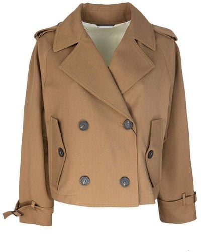Brown Short coats for Women | Lyst