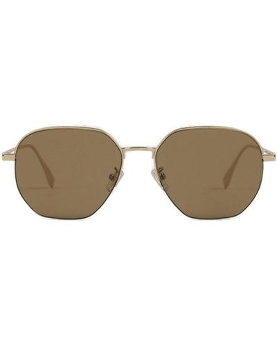 Metallic Fendi Sunglasses For Men Lyst