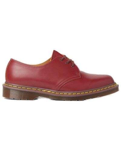 Red Dr. Martens Flats for Women | Lyst