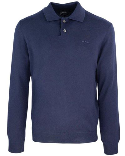 Blue A.P.C. T-shirts for Men | Lyst