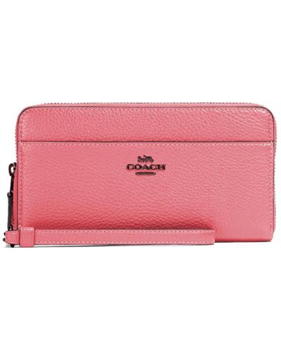 Pink COACH Wallets and cardholders for Women | Lyst