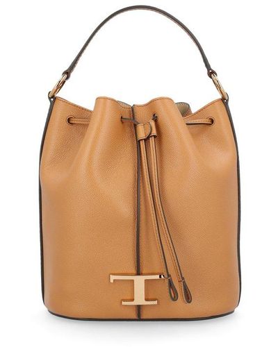 Natural Tod's Bucket bags and bucket purses for Women | Lyst