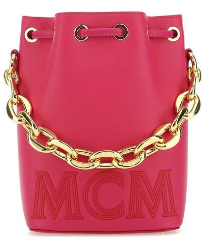 Pink MCM Tote bags for Women | Lyst