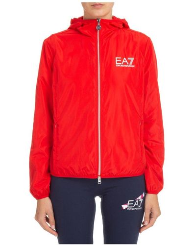 Red EA7 Jackets for Women | Lyst