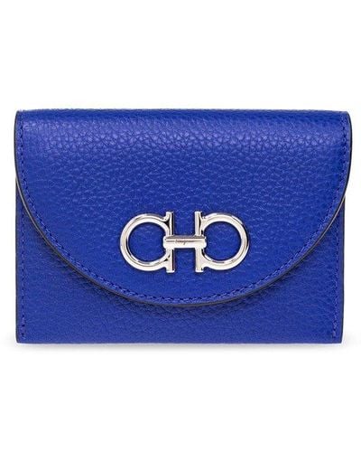 Blue Ferragamo Wallets and cardholders for Women | Lyst