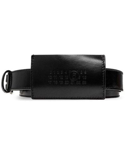 Black MM6 by Maison Martin Margiela Belts for Women | Lyst