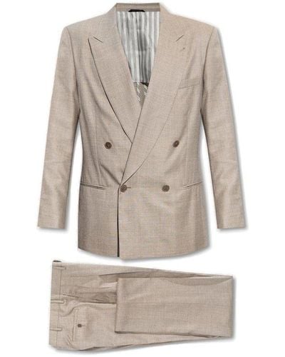 Natural Giorgio Armani Suits for Men | Lyst