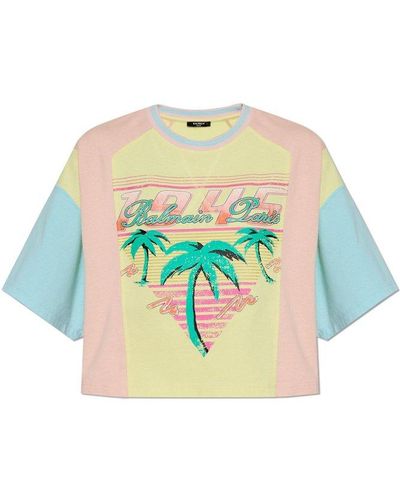 Balmain Crop Tops for Women | Lyst