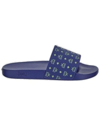 Blue MCM Sandals, slides and flip flops for Men | Lyst