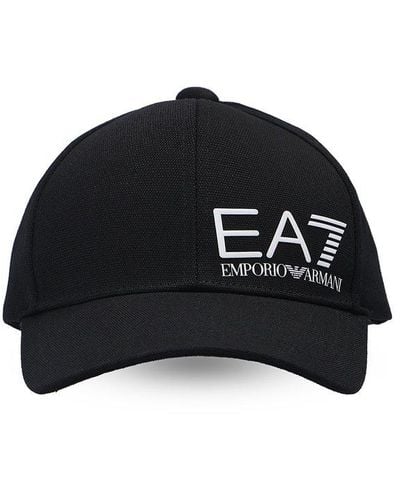 Black EA7 Hats for Men | Lyst