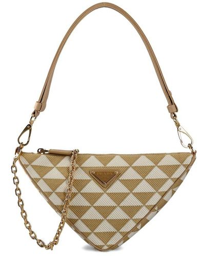 Natural Prada Shoulder bags for Women | Lyst