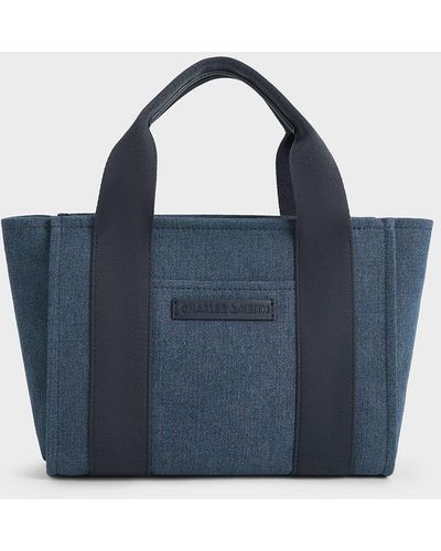 Blue Charles & Keith Tote bags for Women | Lyst
