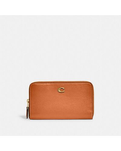 Brown COACH Wallets and cardholders for Women | Lyst